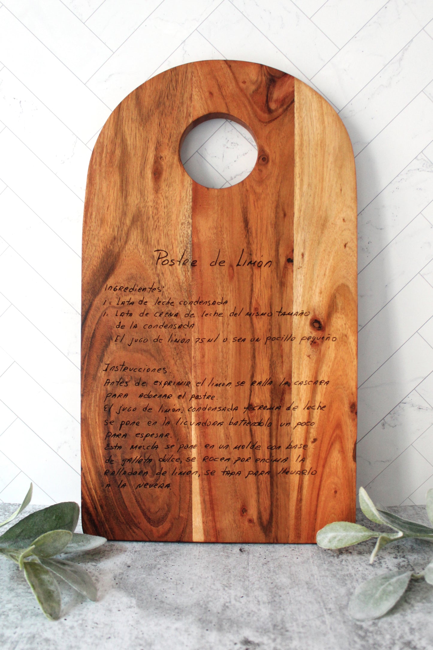 Custom Arch Cutting Board – GAF Home